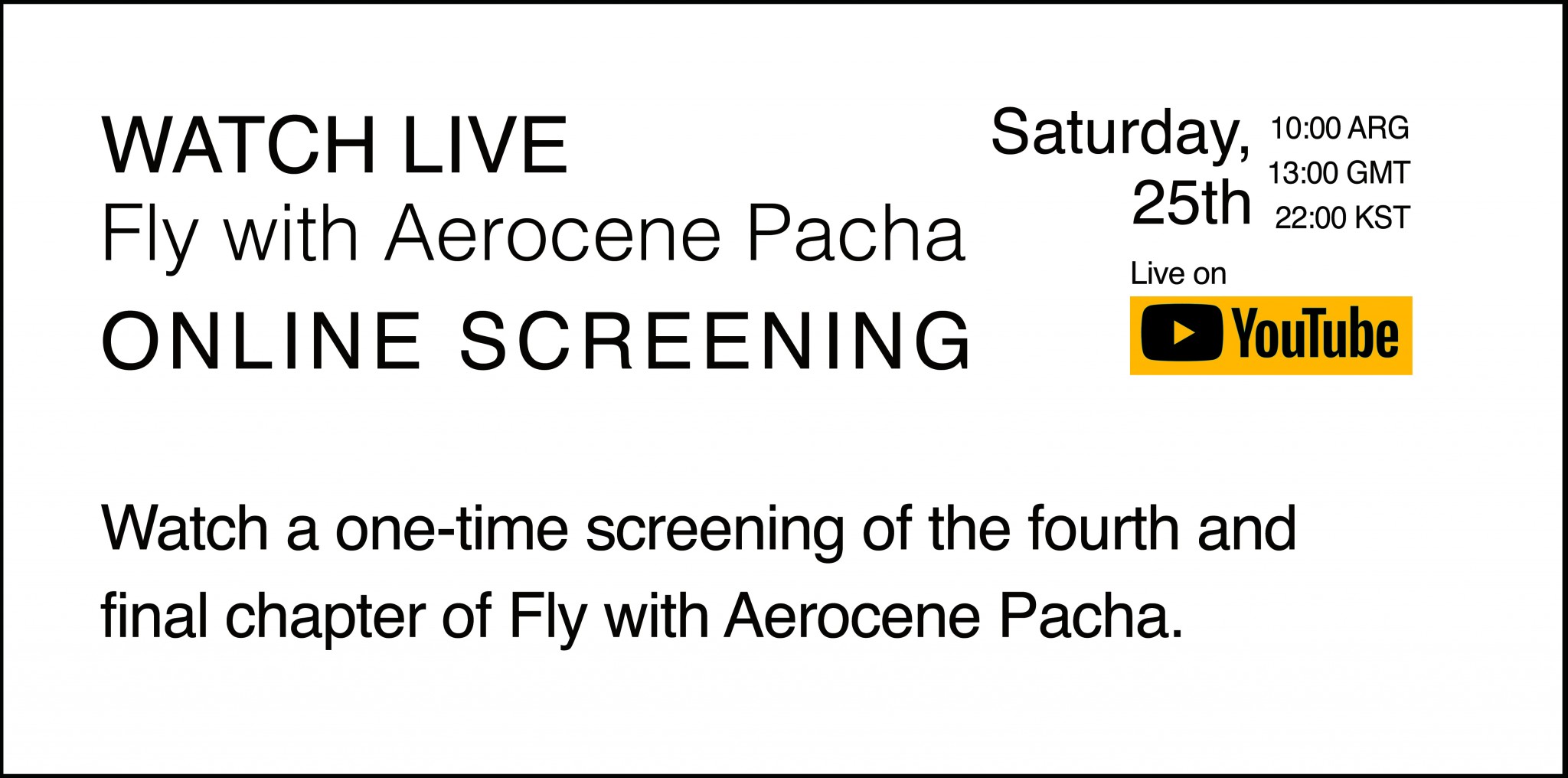 FLY WITH AEROCENE PACHA